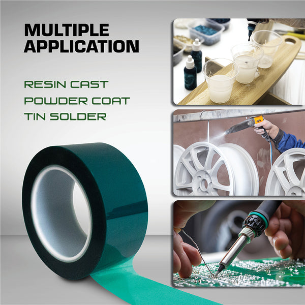 Heat Resistant Tape – Powder Coat Masking (6 Rolls) – DNA MERCHANDISE